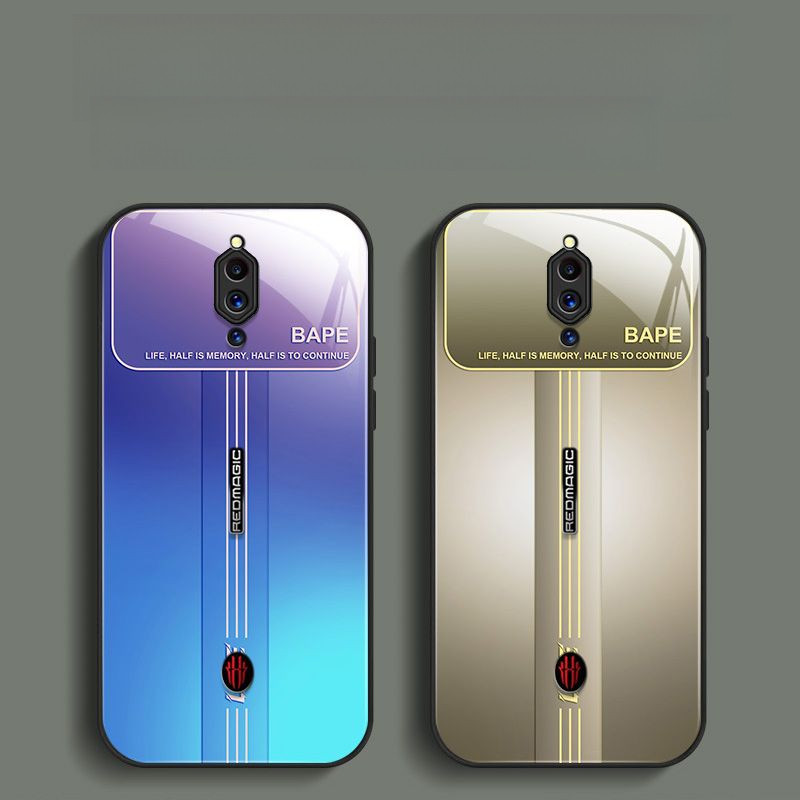 เปลือกกระจกนิรภัยสำหรับนูเบียแดงเมจิก5กรัม5วินาที6 6PRO 6SPRO ไล่โทนสีกระจกนิรภัยโทรศัพท์กรณีพรี ...