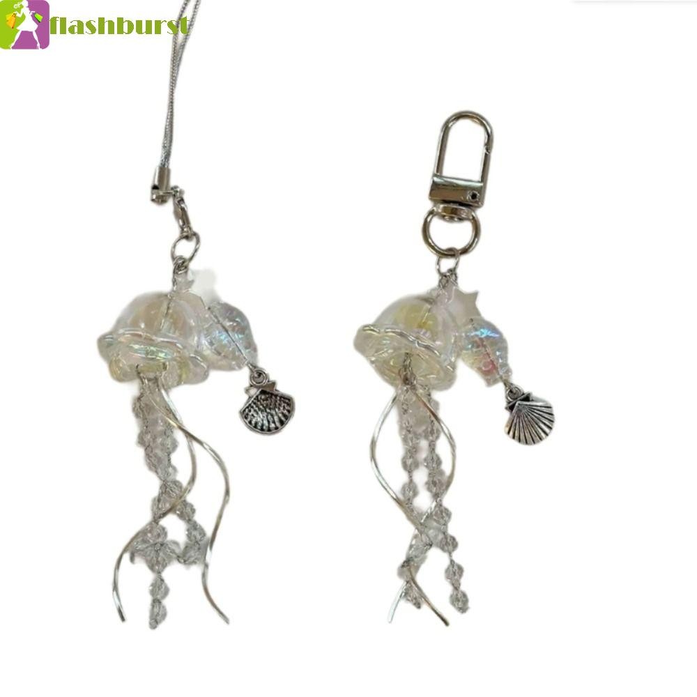 Flashburst ลูกปัดโทรศัพท์ Lanyard, Ocean Theme Star Sea Shell แมงกะพรุน ...
