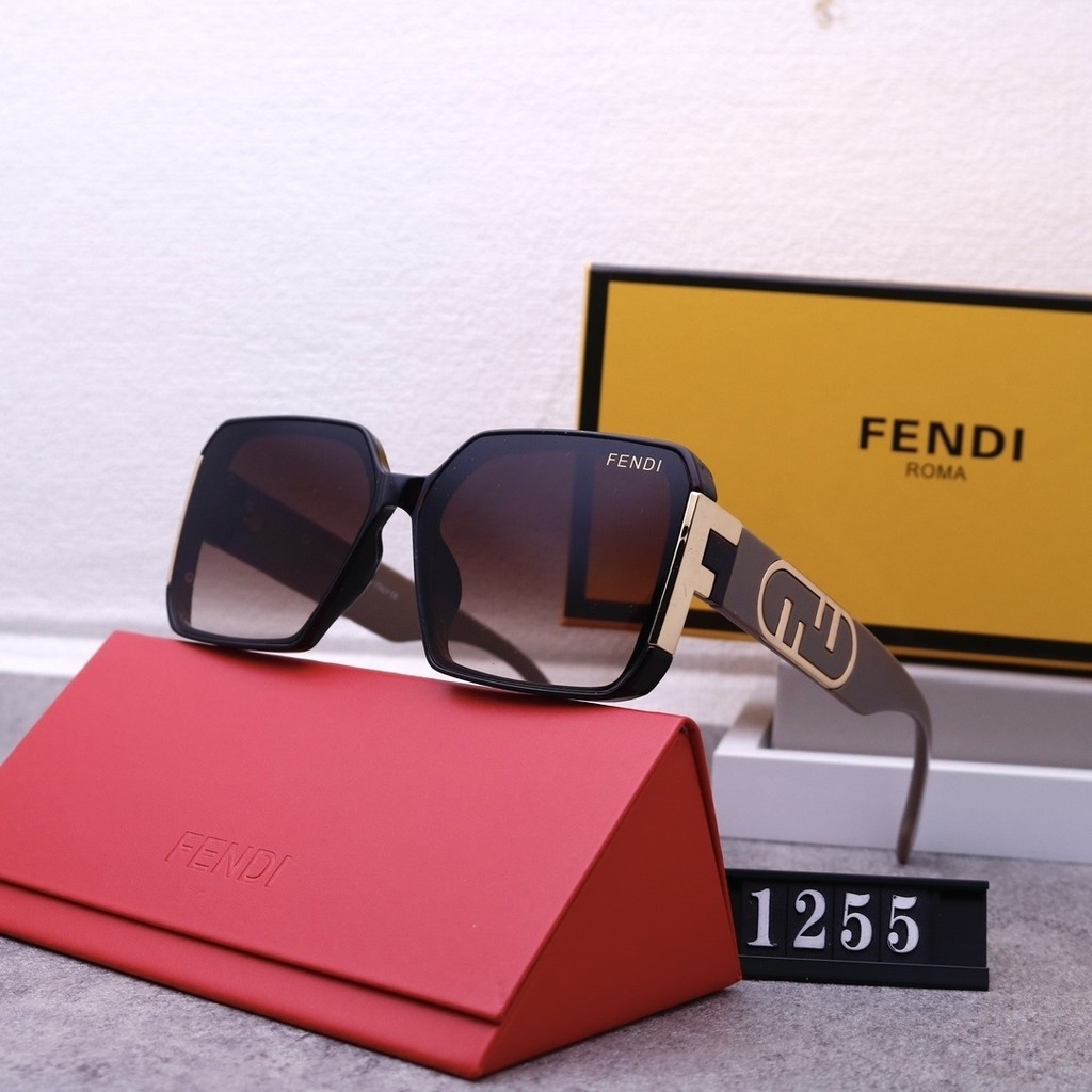 Fendi7614 แว่นกันแดดแฟชั่น Outdoor Leisure Travel Street Shooting ...