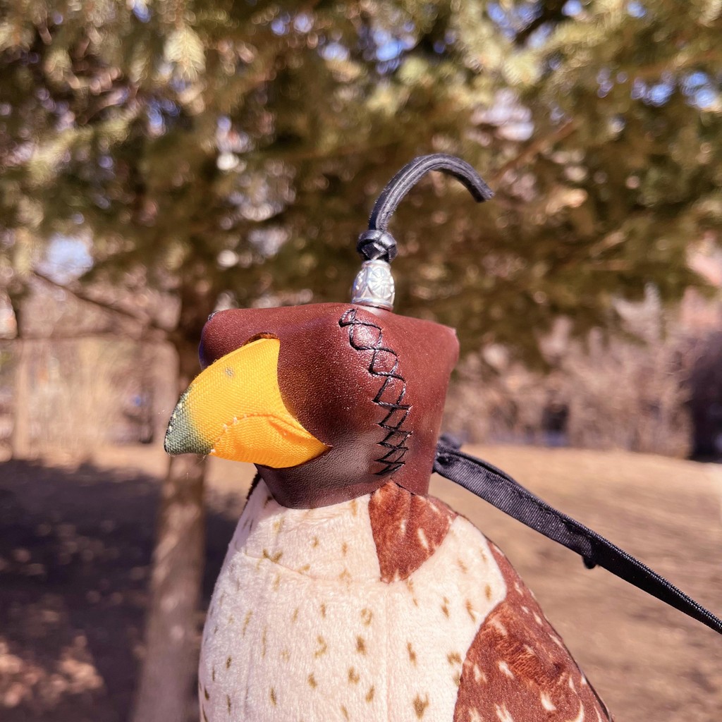 เครื่องมือนกอินทรี Handmade Cowhide Eagle หมวก Falcon Eye Mask Crow ...