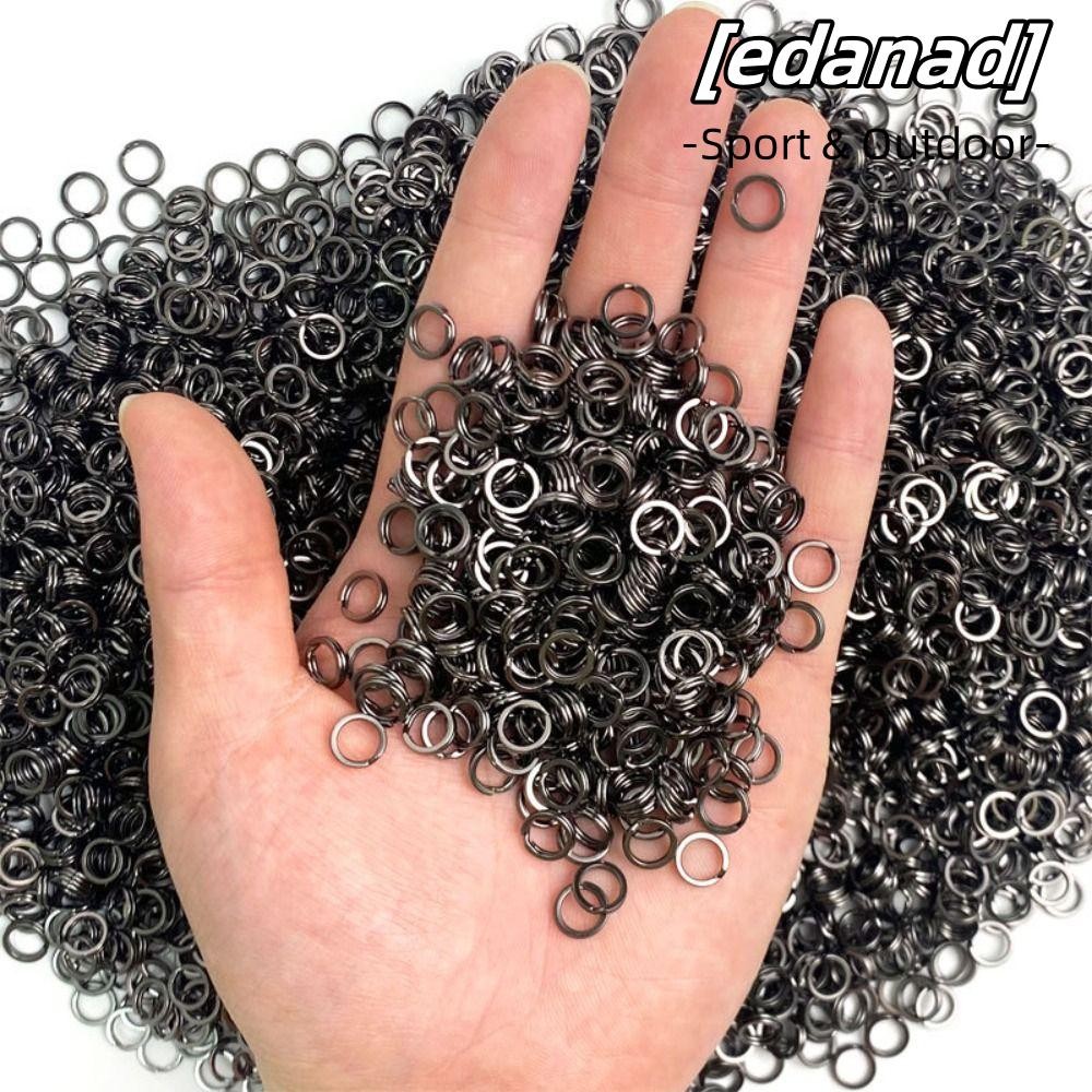 EDANAD ตกปลาแยกแหวน, แหวนแบนสแตนเลสปลาเชื่อมต่อ, 2024 สีดํานิกเกิล ...