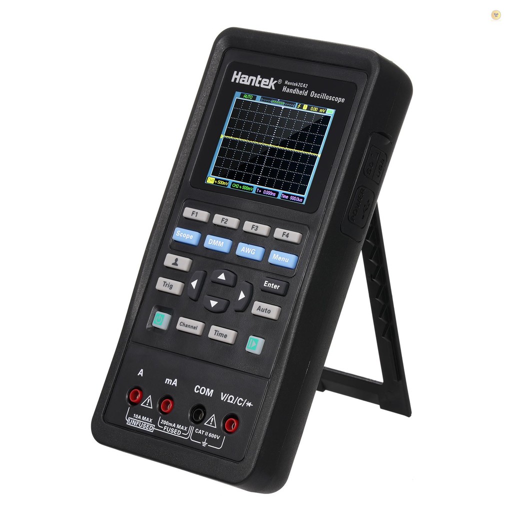 Hantek 2 in 1 Handheld Digital Oscilloscope + มัลติมิเตอร์ Dual-channel ...