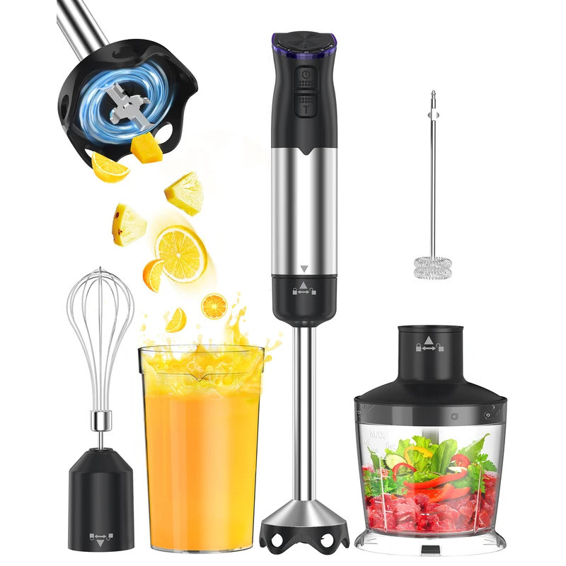 1000W Electric Immersion Handheld blender, 5 in 1 KITCHEN Hand blender ...