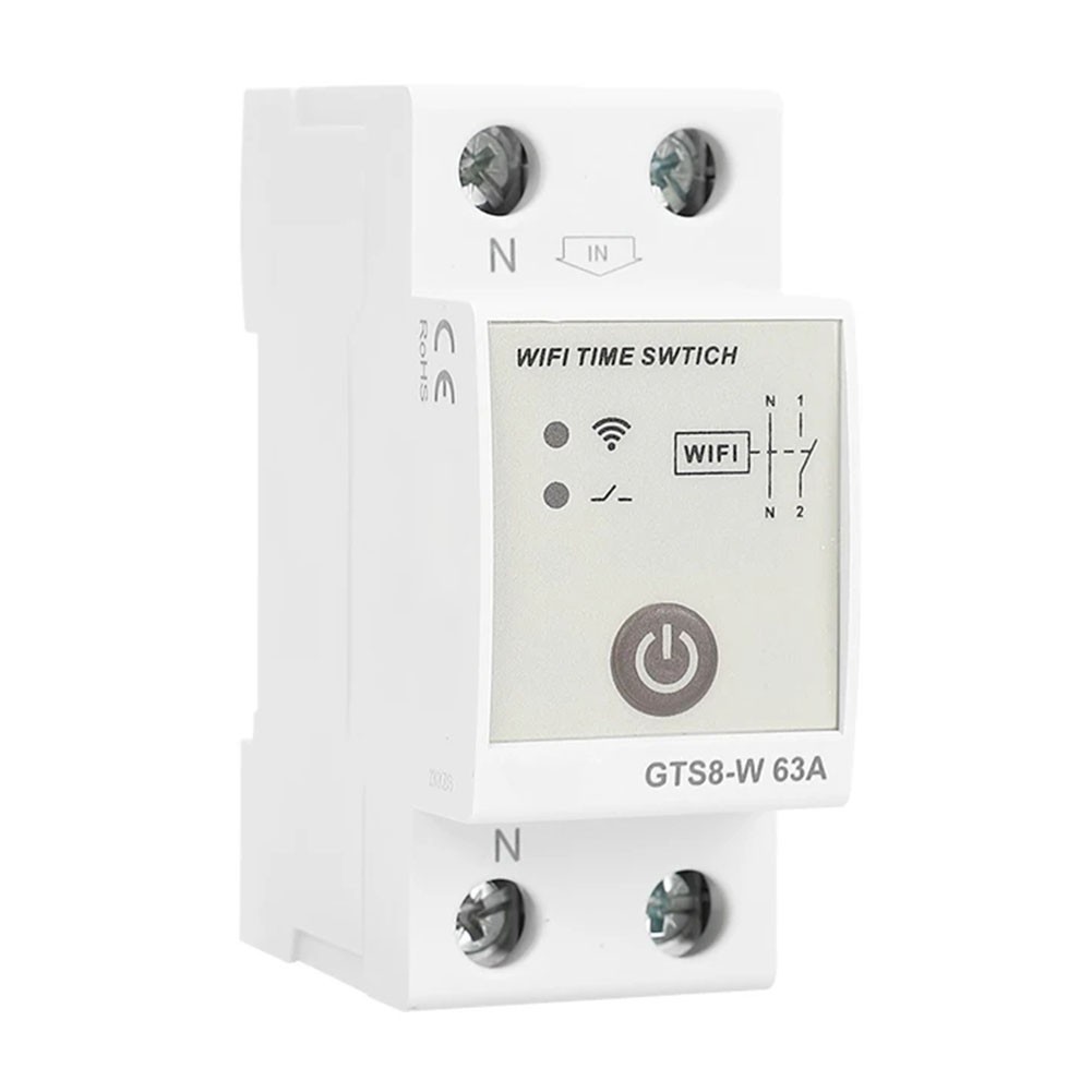 สําหรับ Tuya GTS8-W อัจฉริยะ Wifi Timer Switch DIN Rail สวิทช์ควบคุม ... สําหรับ Tuya GTS8-W อัจฉริยะ Wifi Timer Switch DIN Rail สวิทช์ควบคุม ...