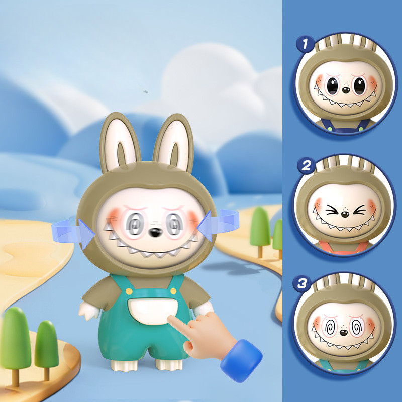 5 สี Labubu Face เปลี่ยนของเล่นน่ารัก Labubu Face เปลี่ยนตุ๊กตา ...