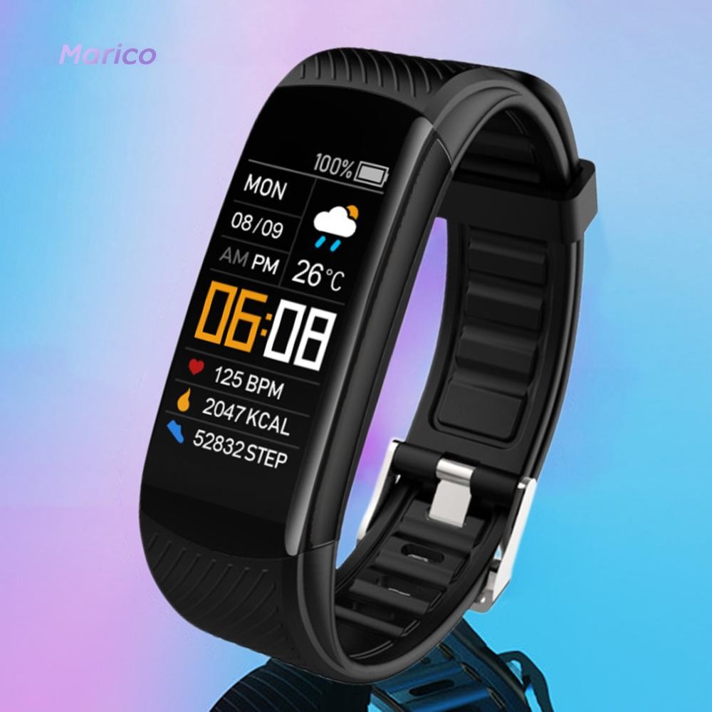 นาฬิกาอิเล็กทรอนิกส์ Step Counter Fitness Tracker หน้าจอสีสําหรับ ...
