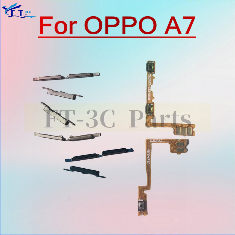 สําหรับ Oppo A7 Power On Off ปุ่ม Volume Switch Connector Flex Cable ...