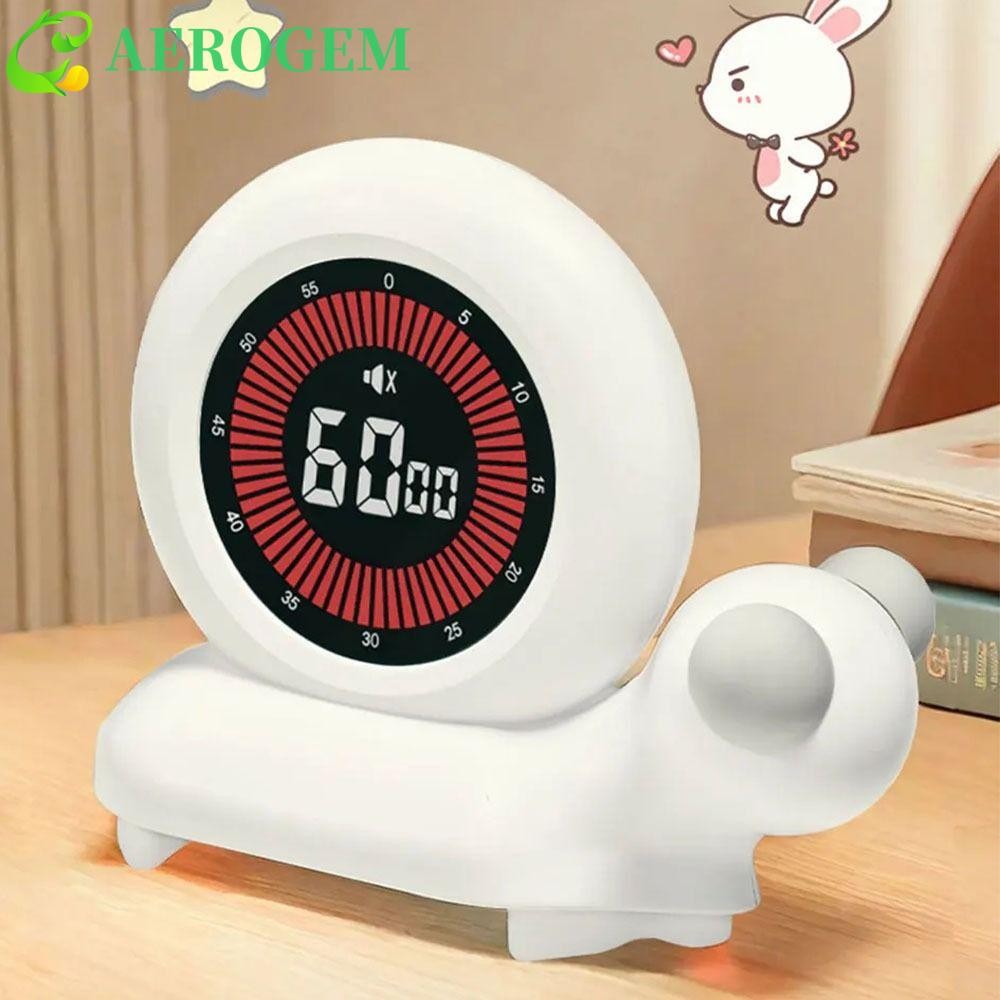 Aerogem Snail Visual Timer, 60 นาทีจอแสดงผลLED Digital Luminous Timer ...