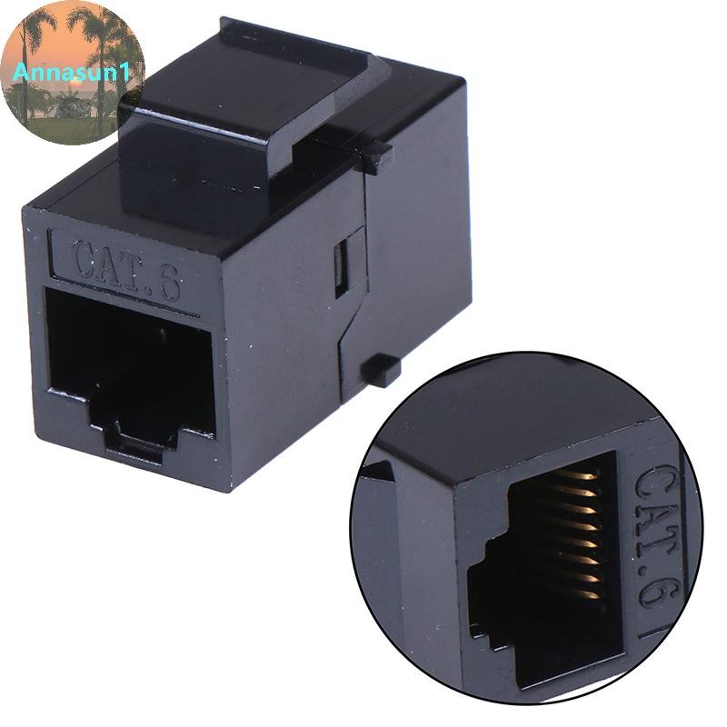 Annasun RJ45 Female to UTP Cat5e CAT6 keystone jack อินไลน์ coupler ...