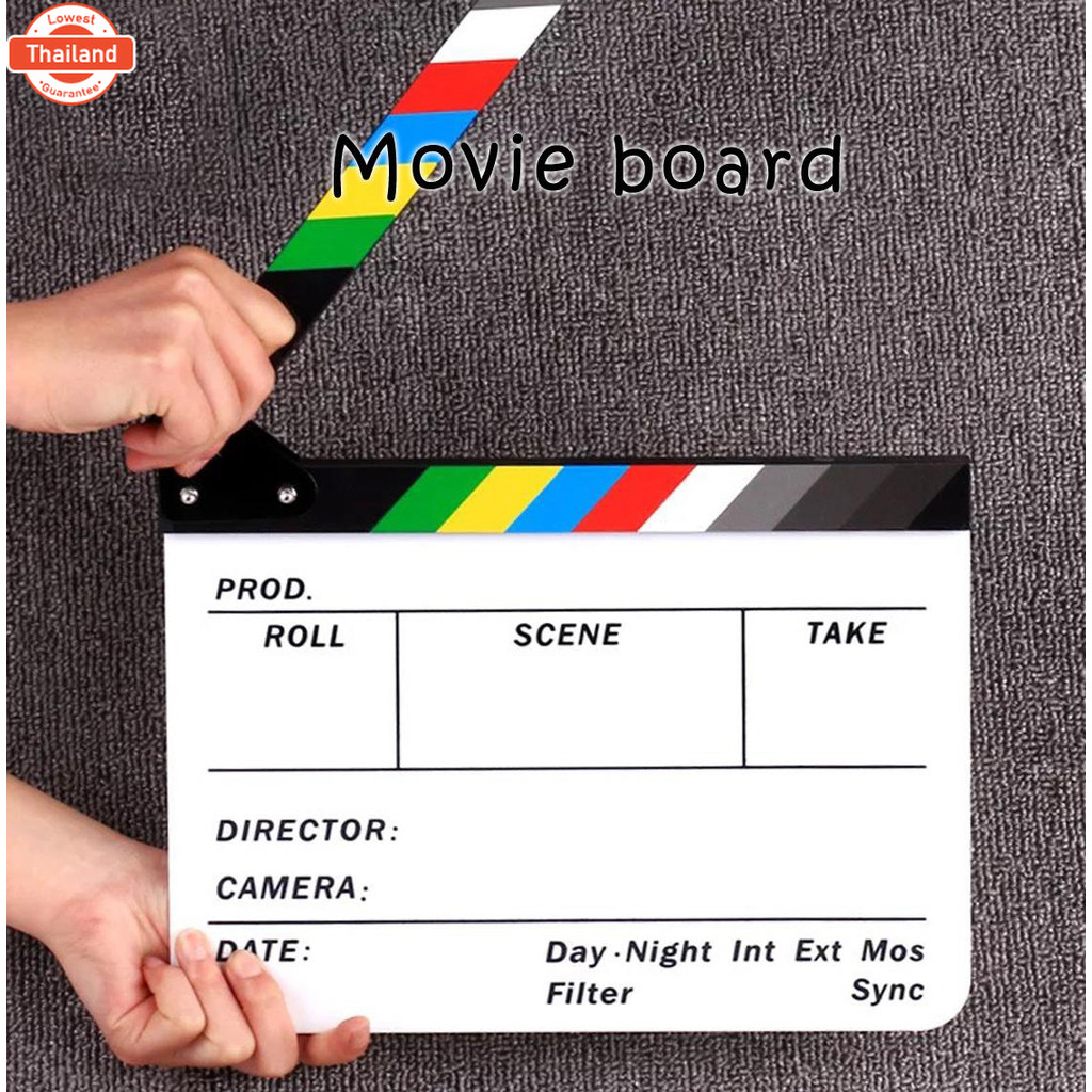Clapper Board Acrylic Movie Action Slate Clapper Board ลูกตุ้มคณะอะคร ...