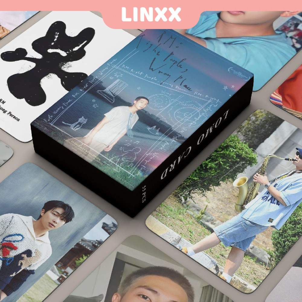 Linxx 55 ชิ้น RM คนขวาผิด Place การ์ดเลเซอร์โฮโลแกรม Kpop Photocards ...