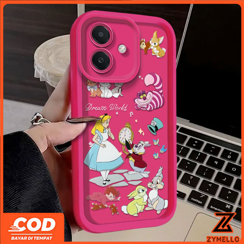 สำหรับ realme Note 60 realme Note 50 realme C75 C65 C67 C61 C55 C51 Cinderella นาฬิกากระต่ายกัน ...