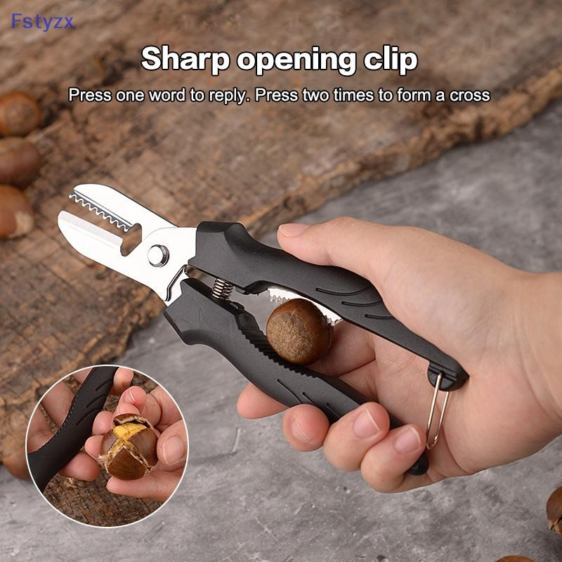 Fstyzx อเนกประสงค์กรรไกรเกาลัด Peeler Chestnut Shell Peeling และคลิป ...