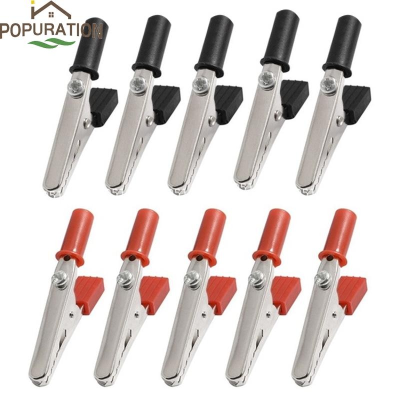POP โลหะจระเข้คลิป Clamp ไฟฟ้า Test Clamps Connector Assortment Test ...