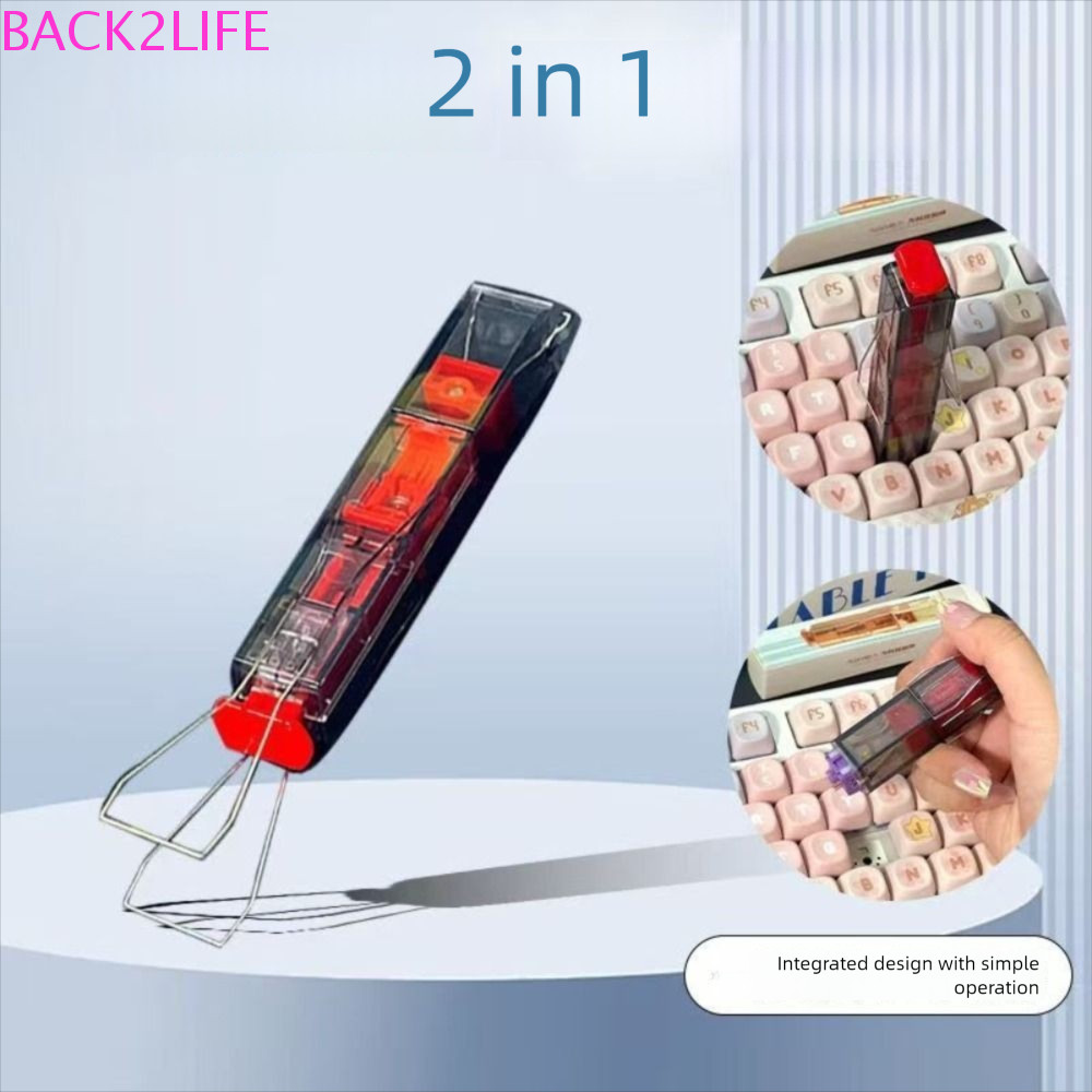 BACK2LIFE Keys Puller, 2 in 1 DIY Keyboard Switch Puller, คีย์บอร์ดทําความสะอาดเครื่องมือมัลติฟั ...