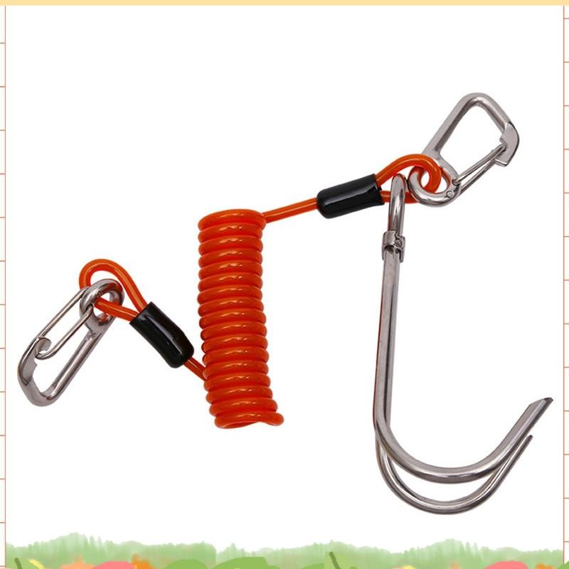 Super Double Head Dive Reef ตะขอล่องแก่งสแตนเลส Reef Hook Spiral Coil ...
