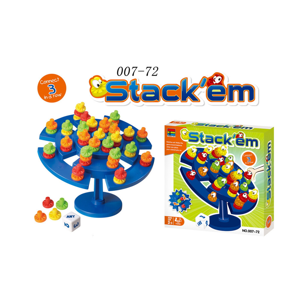 STACK EM GAME ของเล่นเด็ก เสริมทักษะและการเรียนรู้ เกมส์ปริศนา Boardgames | Shopee Thailand