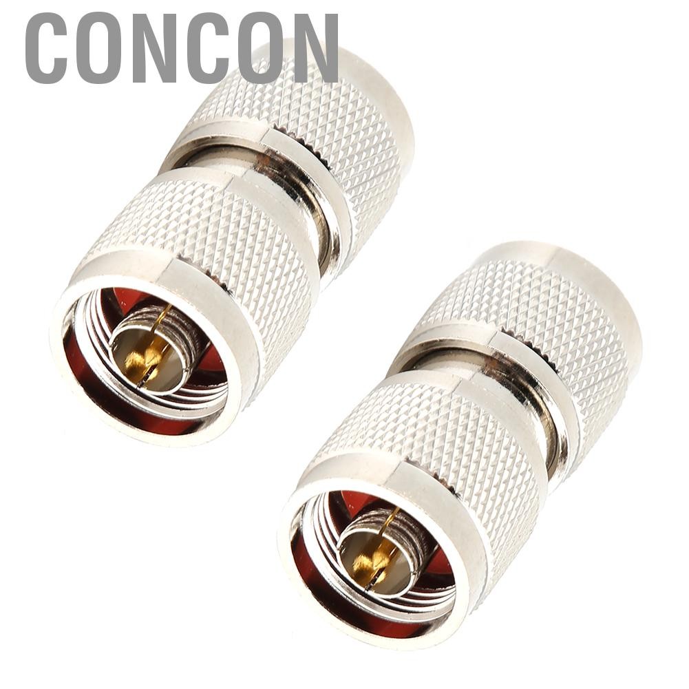 Concon 2 ชิ้น 50 โอห์มทองเหลือง N ประเภทชายอะแดปเตอร์ตรงชุดเชื่อมต่อ | Shopee Thailand