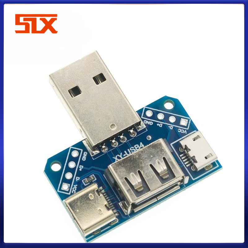 Usb หัว Switchboard ชาย USB Connector to Type-c Micro หญิง USB 2.54-4P ...