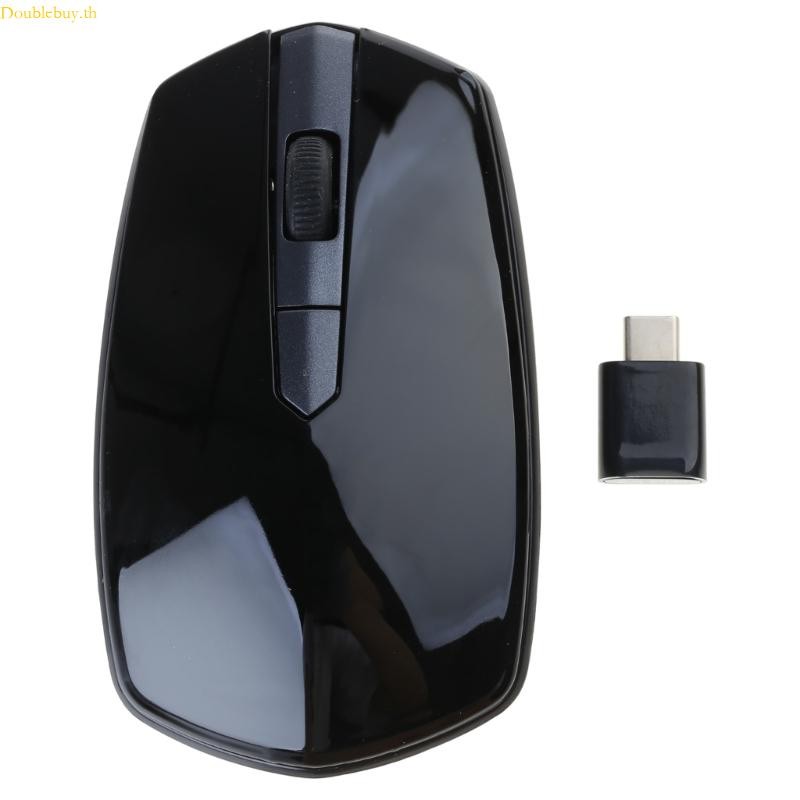 Doublebuy Sleek 2 4G Type C Mouse Type-C Adapter สําหรับคอมพิวเตอร์ ...