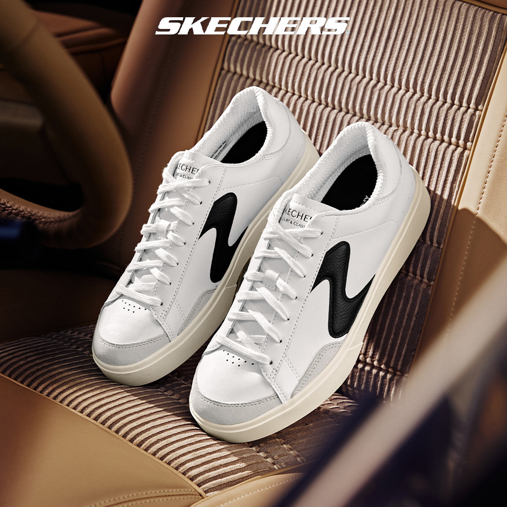 Skechers สเก็ตเชอร์ส รองเท้า ผู้ชาย Court Classic Eden Lx Shoes - 254030-WBK | Shopee Thailand