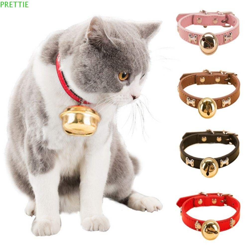 Prettie Cat Paw พิมพ์ Bell Collar, PU พร้อมกระดิ่งแหวนคอสุนัข,สุนัข ...
