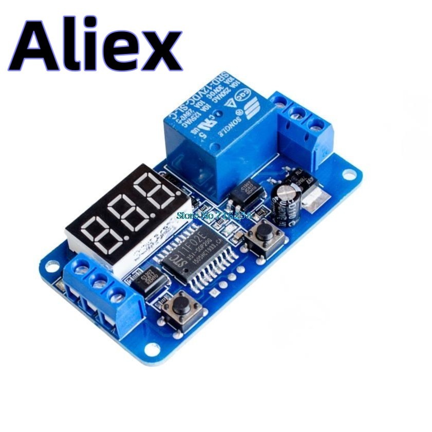12v Home Automation Delay Timer สวิทช์ควบคุมโมดูลดิจิตอลจอแสดงผล LED ...