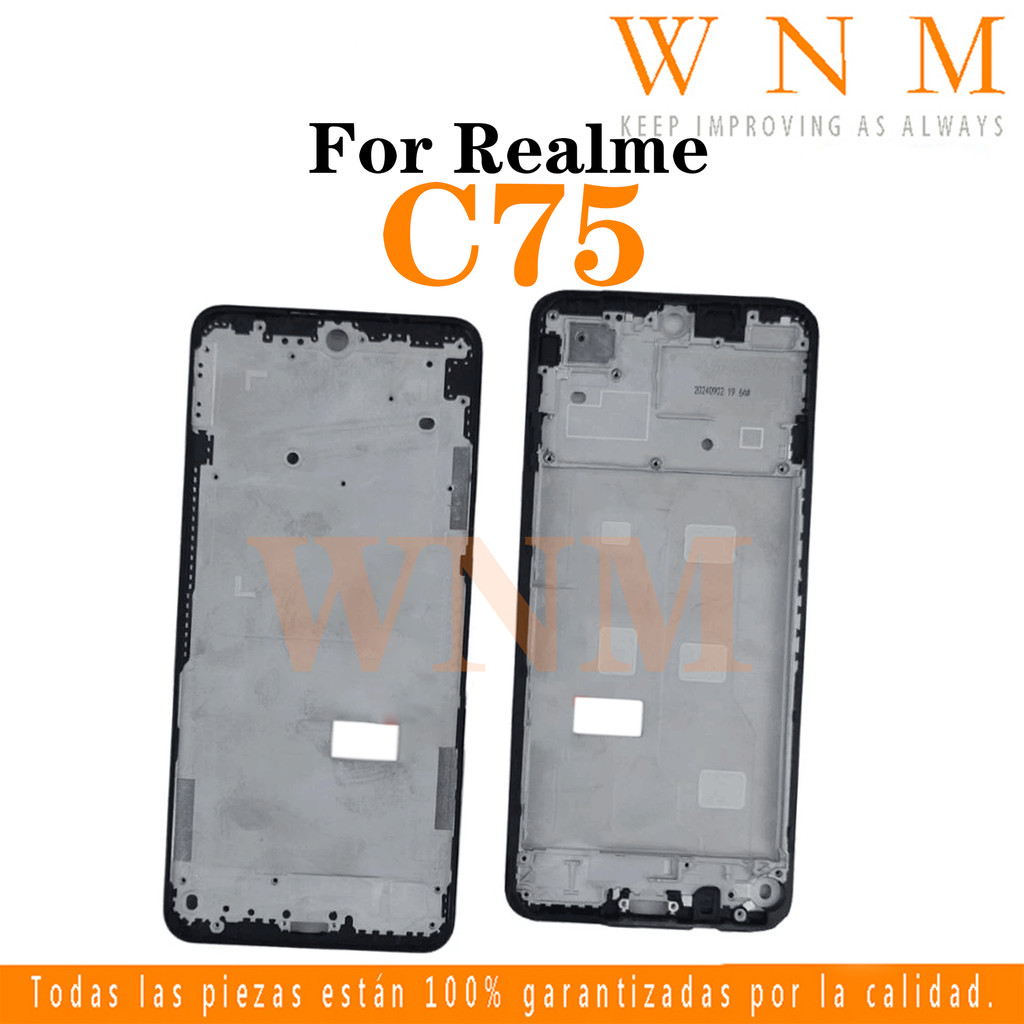 กรอบกลางสําหรับRealme C75 C75X LCDกรอบกลางฝาครอบแผ่นBezelอะไหล่ ...