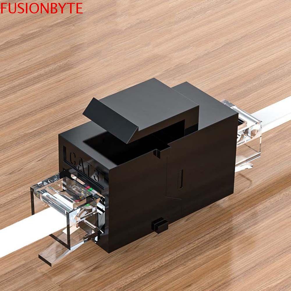 FUSIONBYTE ตรงผ่านโมดูลโทรศัพท์ตัวเชื่อมต่อเสียง Coupler สาย Joiner Coupler Dual ตรงหัวสายเคเบิล ...