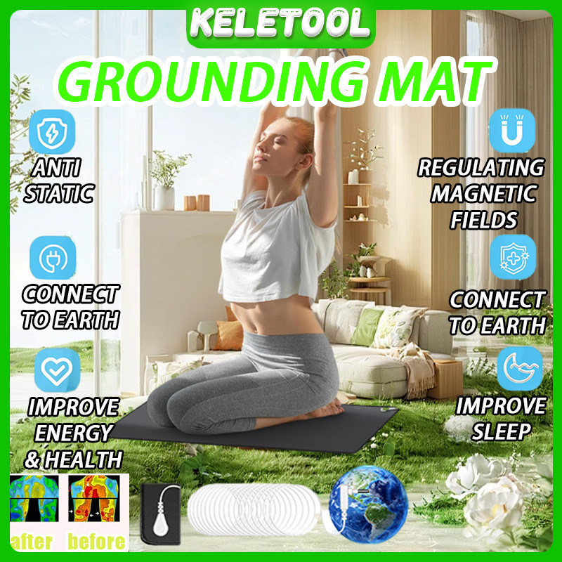 Grounding Pad Earthing Mat Benefit Earth Therapy พร้อม Alternative ...