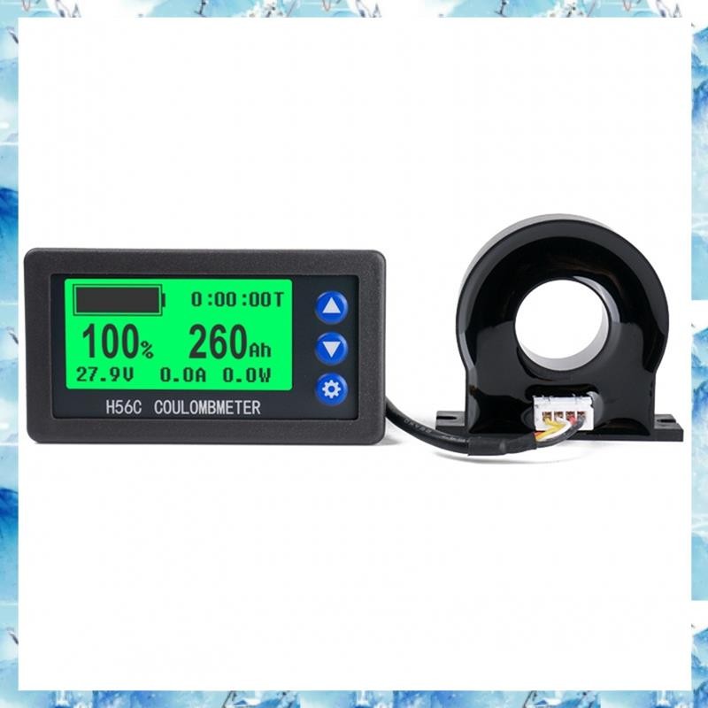 แบตเตอรี่ Monitor Hall Coulmb Tester DC 9-100V โวลต์มิเตอร์แบบดิจิตอล ...