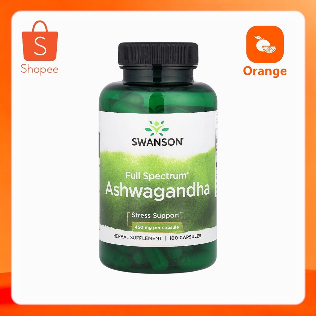 Swanson, Full Spectrum® Ashwagandha, 900 mg, 100 Capsules (450 mg per ...