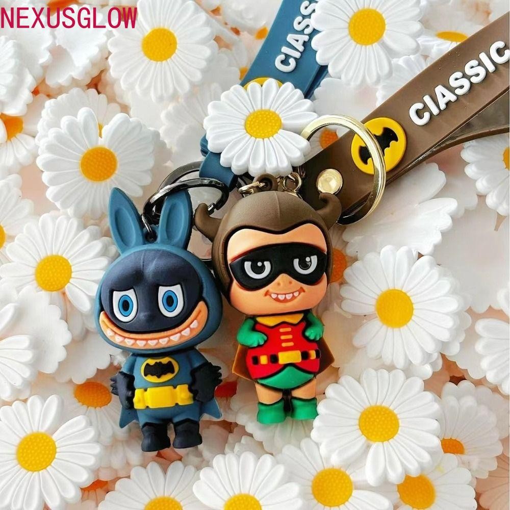 Nexusglow Labubu Key Chain, อะนิเมะซิลิโคน Labubu Key แหวน, ตลกตุ๊กตา ...