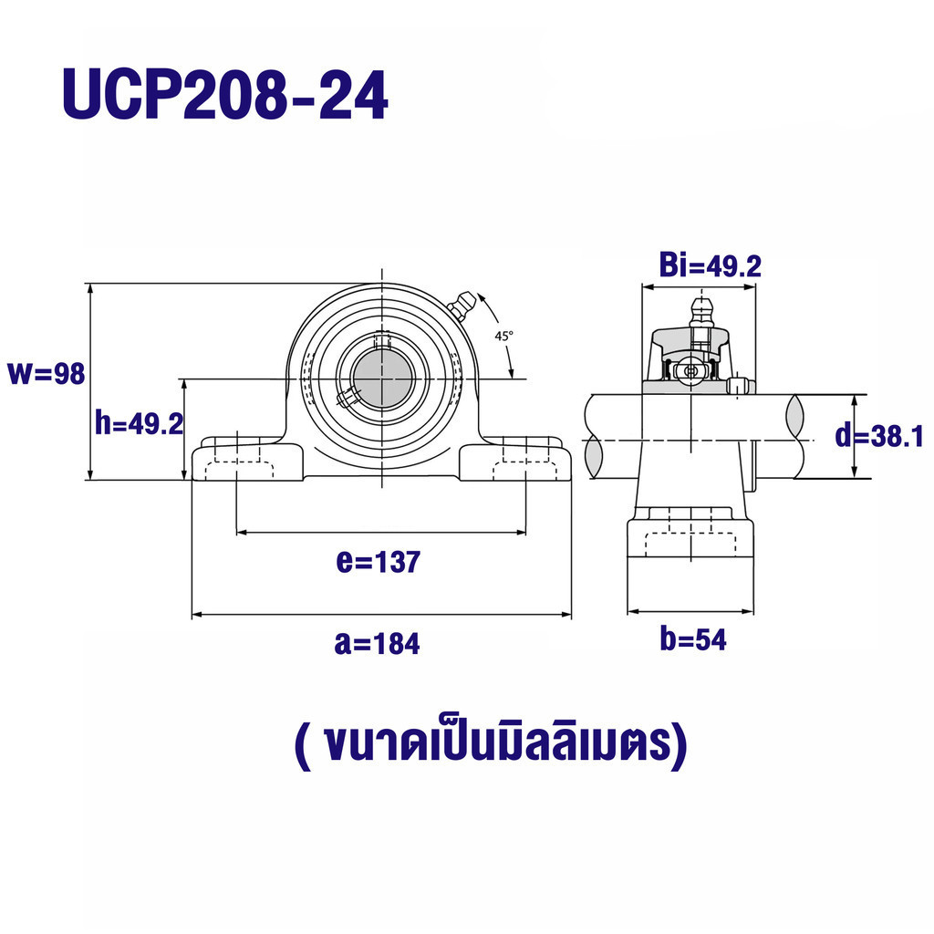 ตลับลูกปืนตุ๊กตา Pillow Block Ball Bearing UCP205 UCP206 UCP208 ตุ๊กตาลูกปืน ลูกปืนตุ๊กตา ...