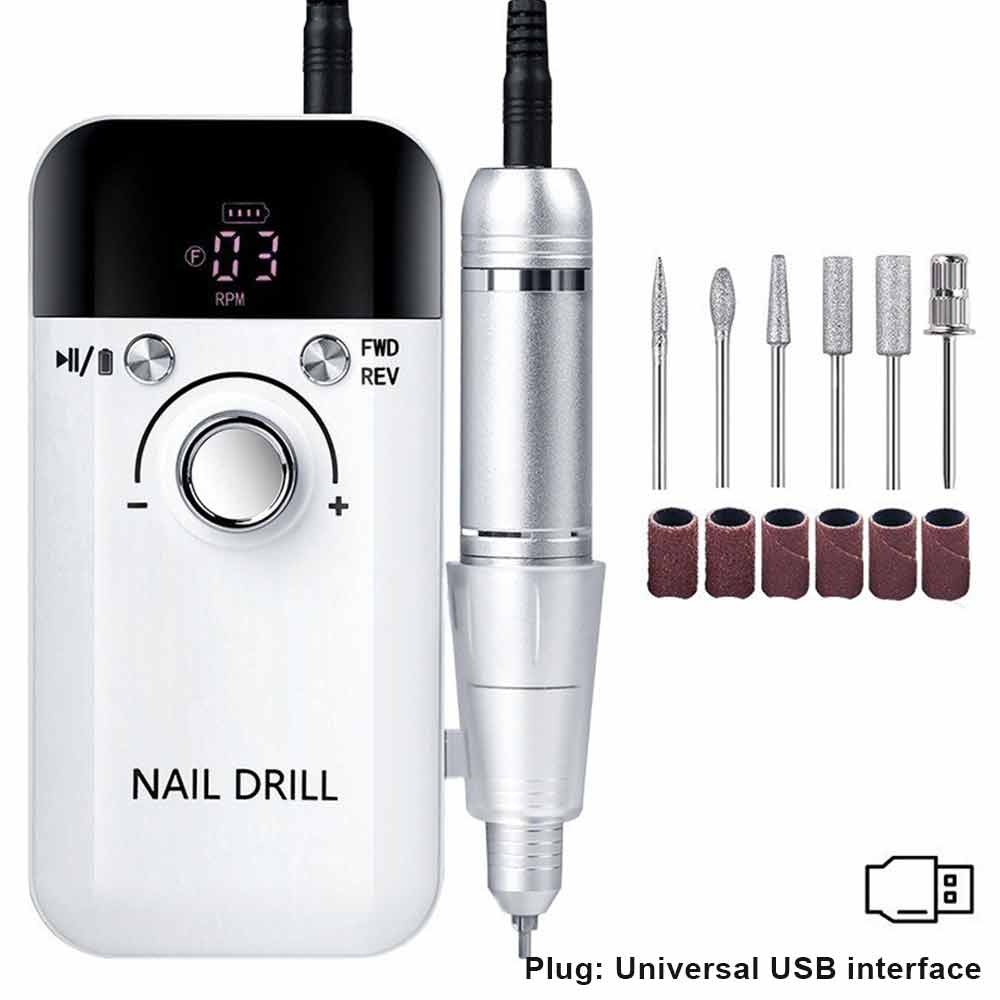 45000RPM Electric Nail Drill Machine Professional Nail Drills For Gel ...