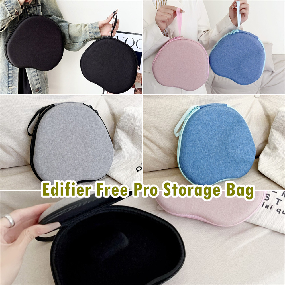 Case Homefor Edifier Free Pro Headphone Case Trend Blue Earpads Storage ...