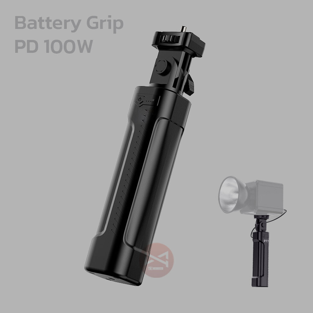 H100 Handle Grip Station PD100W type-C for LED Light สำหรับไฟLED พกพา ...