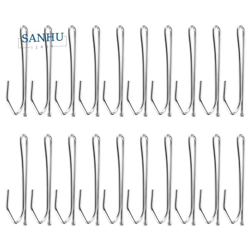 Single Pinch Window Treatment Metal Pleat Curtain Hooks - Silver Tone ...