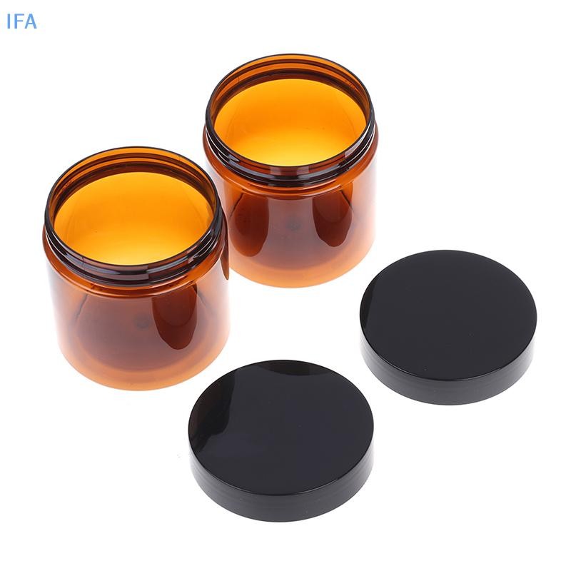 IFA 200ml Amber Brown Cosmetic Face Cream Bottles Lip Balm Sample ...