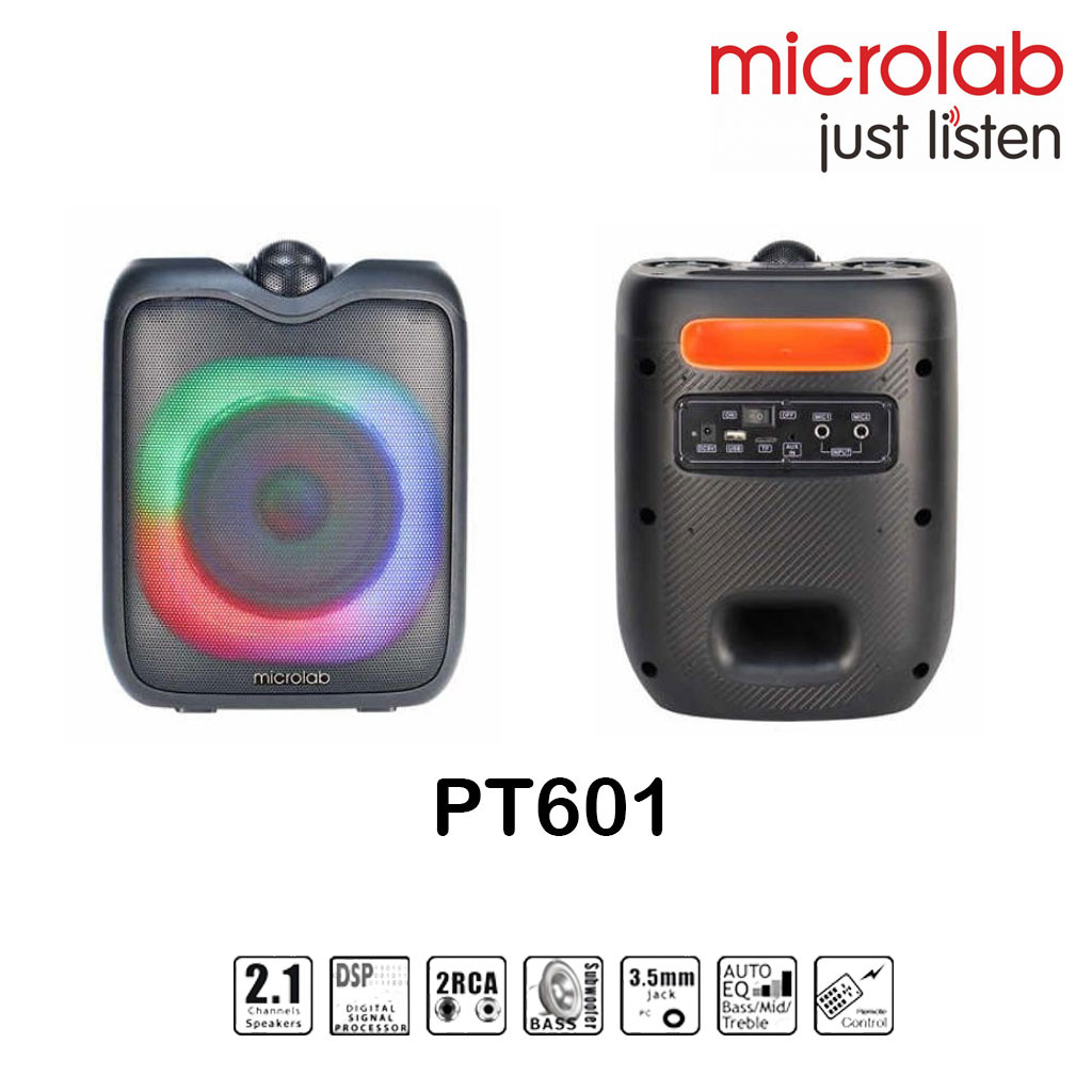 ลำโพงไมโครแลป บลูทูธ Microlab PT601 Speakers Bluetooth 5.0+ Wireless ...