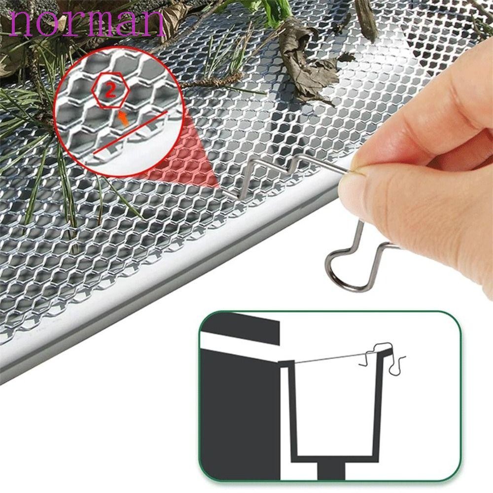 NORMAN 50 ชิ้นต้นคริสต์มาสตะขอแขวน, Stable Antirust Gutter Guards Light ...