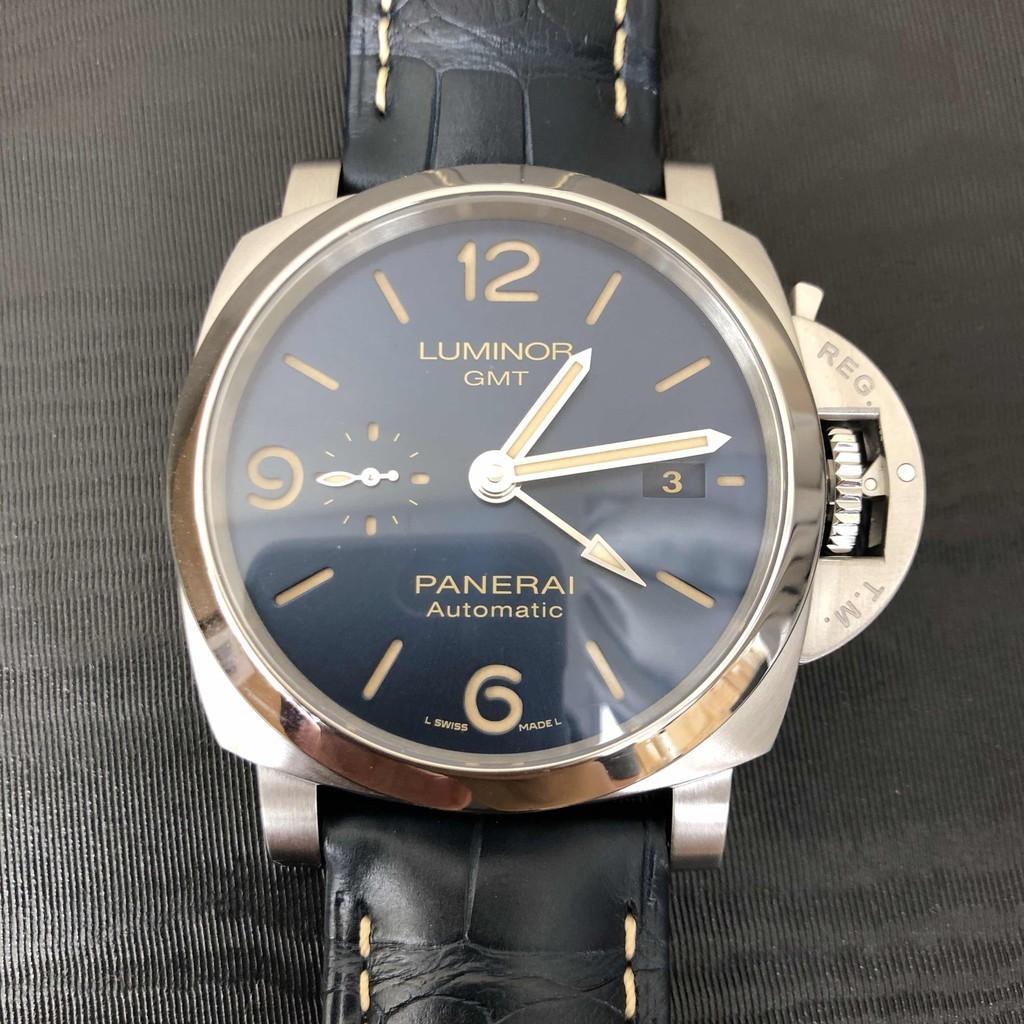 Panerai Panerai LUMINOR สแตนเลส Blue Face นาฬิกาผู้ชาย PAM01033 ...