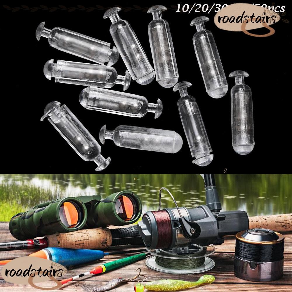 ROADSTAIRS 10/20/30/40/50pcs ตกปลา Rattles ใส่หลอดทนทาน PE Tube ลูก ...