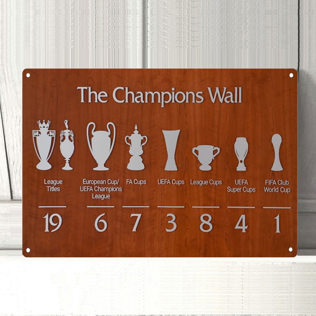Liverpool Fc New Champions Wall 19th 2020 โลหะป้ายดีบุกตกแต่งผับประตู ...
