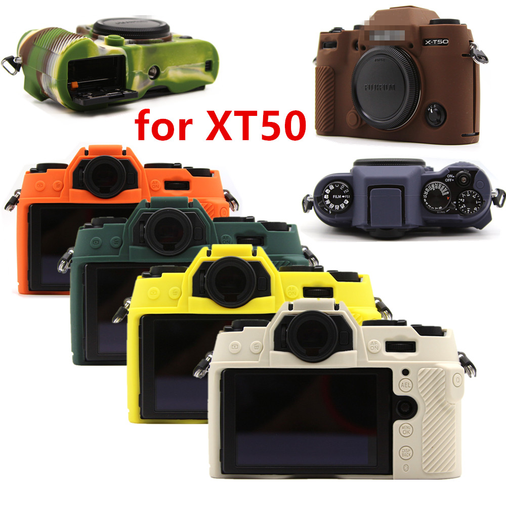 Xt50 Texture ยางซิลิโคนกรณี Body Cover Skin สําหรับ Fujifilm X-T50 Fuji XT50 กล้อง | Shopee Thailand