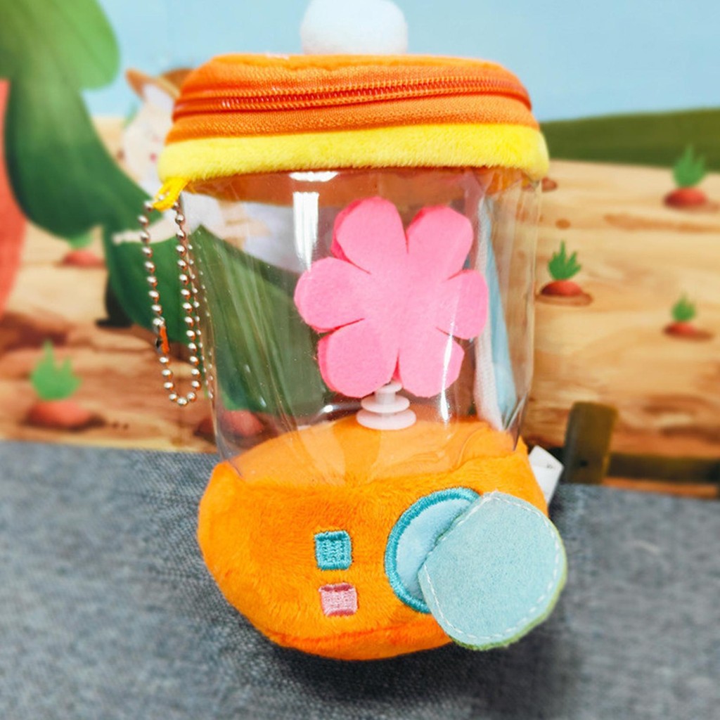 เครื่องคั้นน้ําผลไม้ของเล่นตุ๊กตาการ์ตูนดอกไม้ของเล่นตุ๊กตานุ่มน่ารัก ...