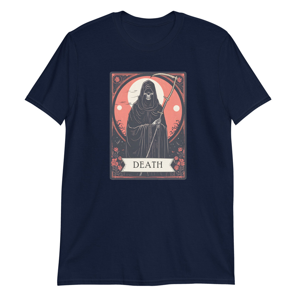 Tarot Card Death - Embrace The Mystic Power Of Death Halloween เสื้อยืด ...