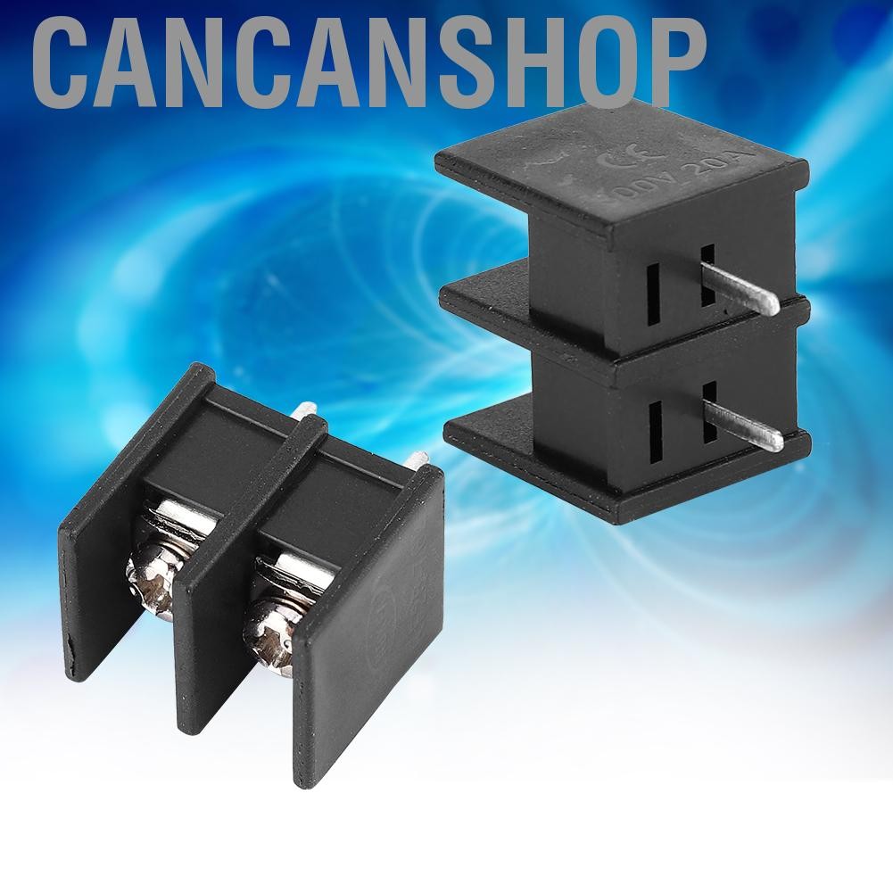Cancanshop 50 ชิ้น 2-Pin 7.62 มิลลิเมตร Pitch Circuit Board สายไฟ Barrier Terminal Blocks ...