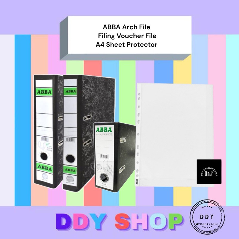 โฟลเดอร์จัดระเบียบเอกสาร ABBA Arch Filing Voucher File ตัวป้องกันแผ่น ...