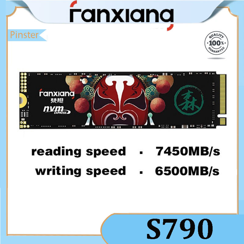 Fanxiang S790 M.2 SSD 1TB 2TB 4TB สูงสุด 7450MB/s SSD NVMe M2 SLC Cathe PCIe4.0 ภายใน Solid ...